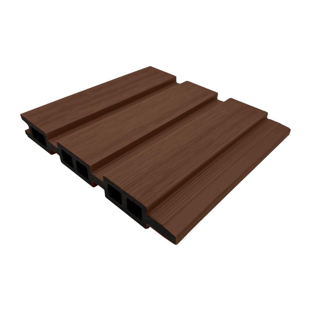 FiberWood Royal Fence – Walnut – 3" Sample